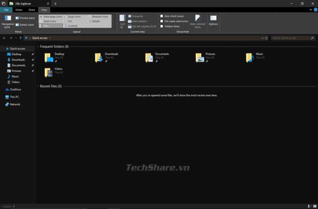 Thiết lập Dark Theme cho File Explorer trong Windows 10